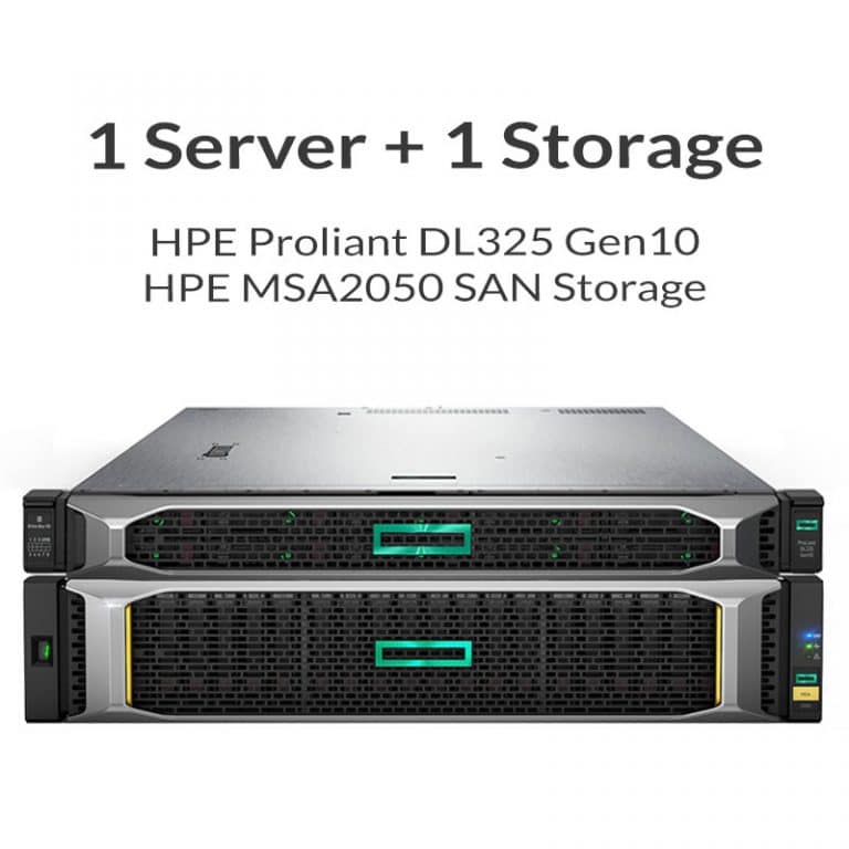 จำหน่าย HPE Proliant DL325 Gen10 + MSA2050 SAN 10.8TB Free Install
